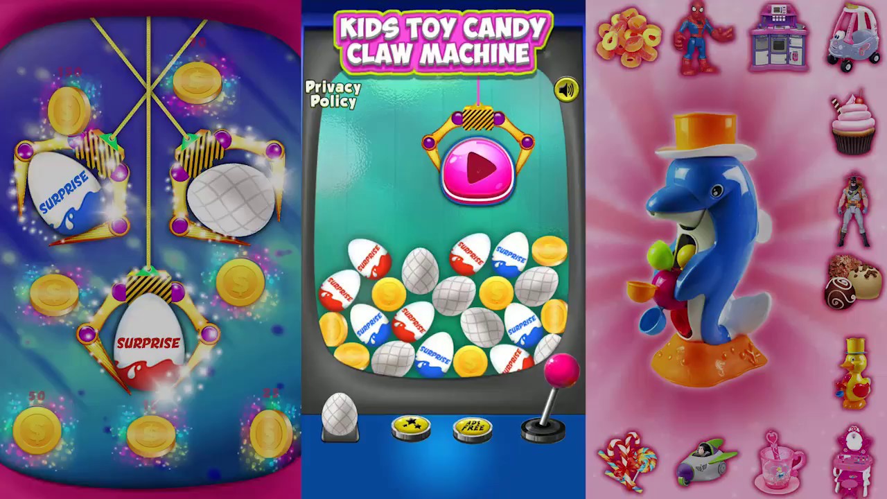 Kids Toy Candy Claw Machine - YouTube