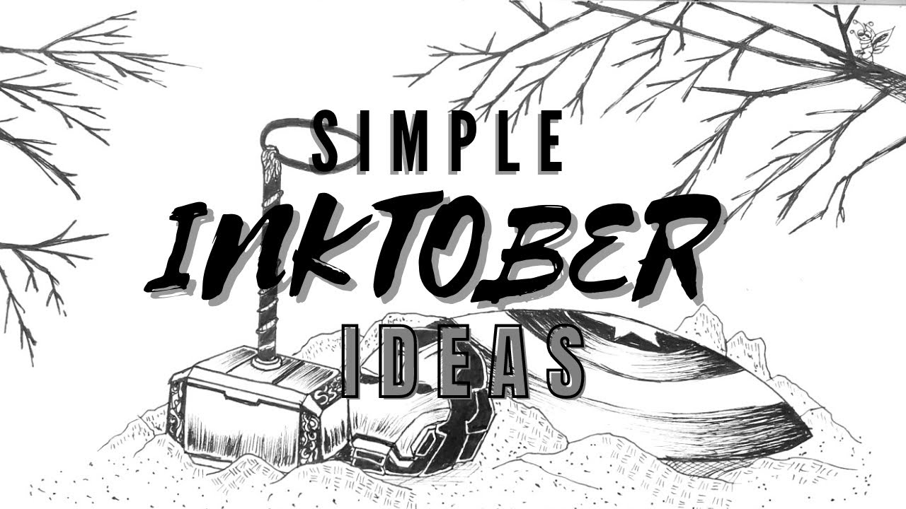 SIMPLE INKTOBER IDEAS | Inktober 2019 - YouTube