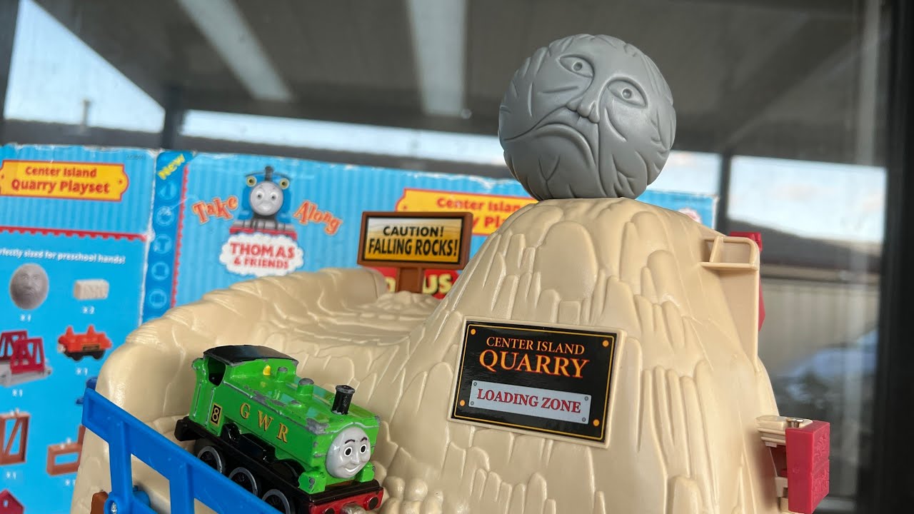 2005 Thomas & Friends Take Along Center Island Quarry Playset Review ...