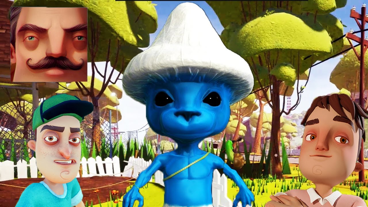 Hello Neighbor - My New Neighbor Blue Smurf Cat (Shaylushay) Final ...
