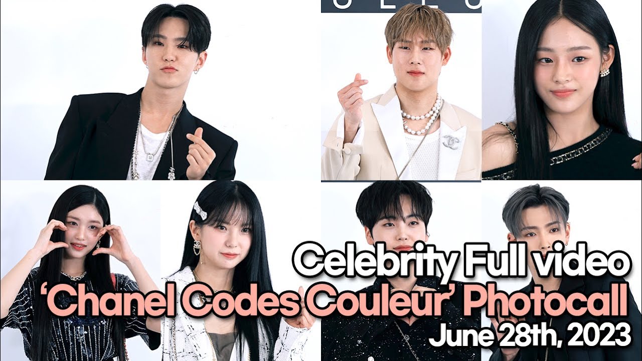 [STARsurvey] ’CHANEL CODE COULEUR’ Photocall Celebrity Full video(June ...