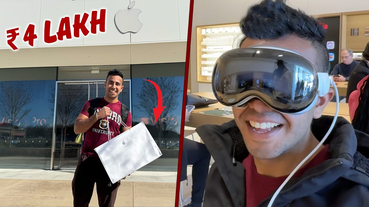 My Most Expensive Purchase! Vision Pro Demo + Unboxing! - YouTube