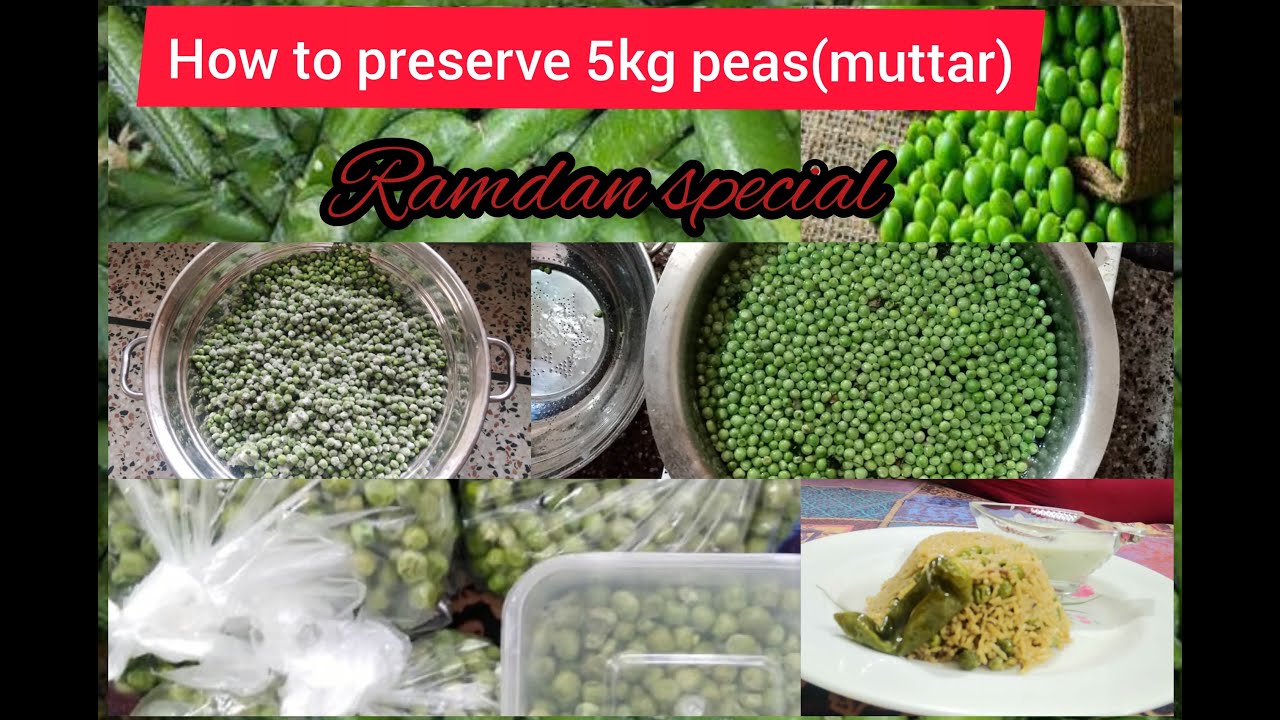 How to preserve 5kg peas | Muttor ko freeze karna ka asan tarika - YouTube