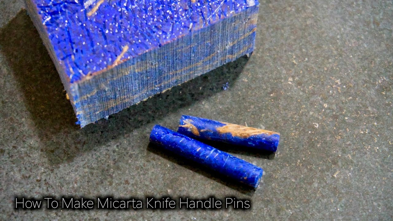 How To Make Micarta Pins For Knife Making - YouTube