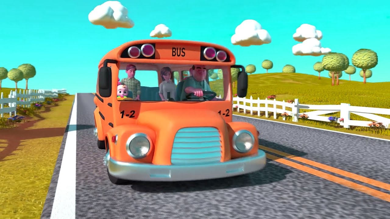Wheels on the Bus | Sing-Along with Fun Animations - YouTube