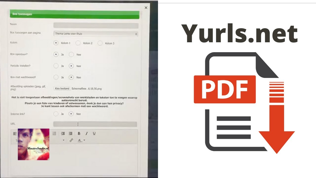 Bestand toevoegen aan je Yurls! - YouTube