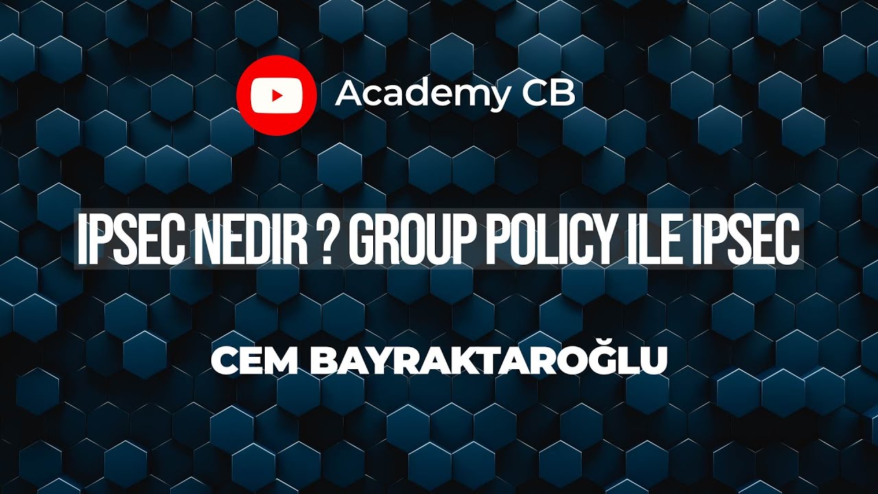 Ipsec Nedir ? Group Policy ile Ipsec - YouTube