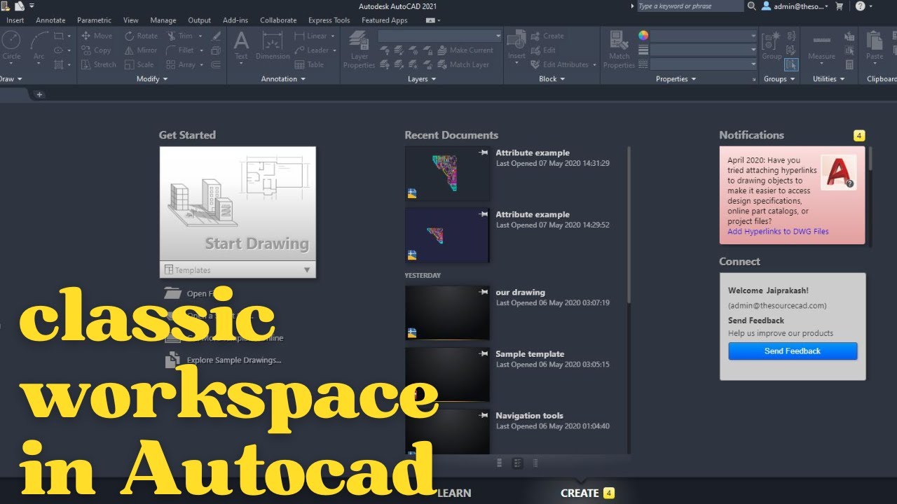 Classic Workspace How To Create Classic Workspace In Autocad YouTube Classic Workspace How To Create Classic Workspace In Autocad YouTube