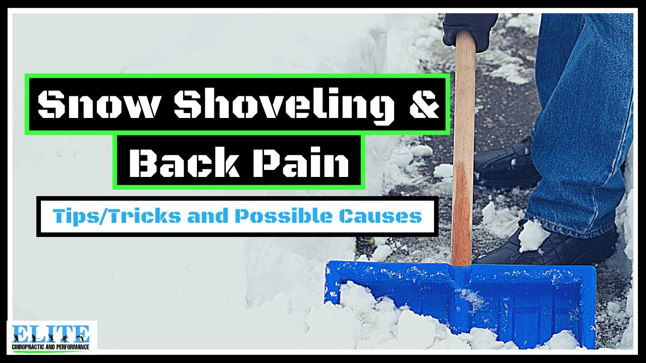 Snow Shoveling and Back Pain - A Simple Guide to Shoveling Snow - YouTube