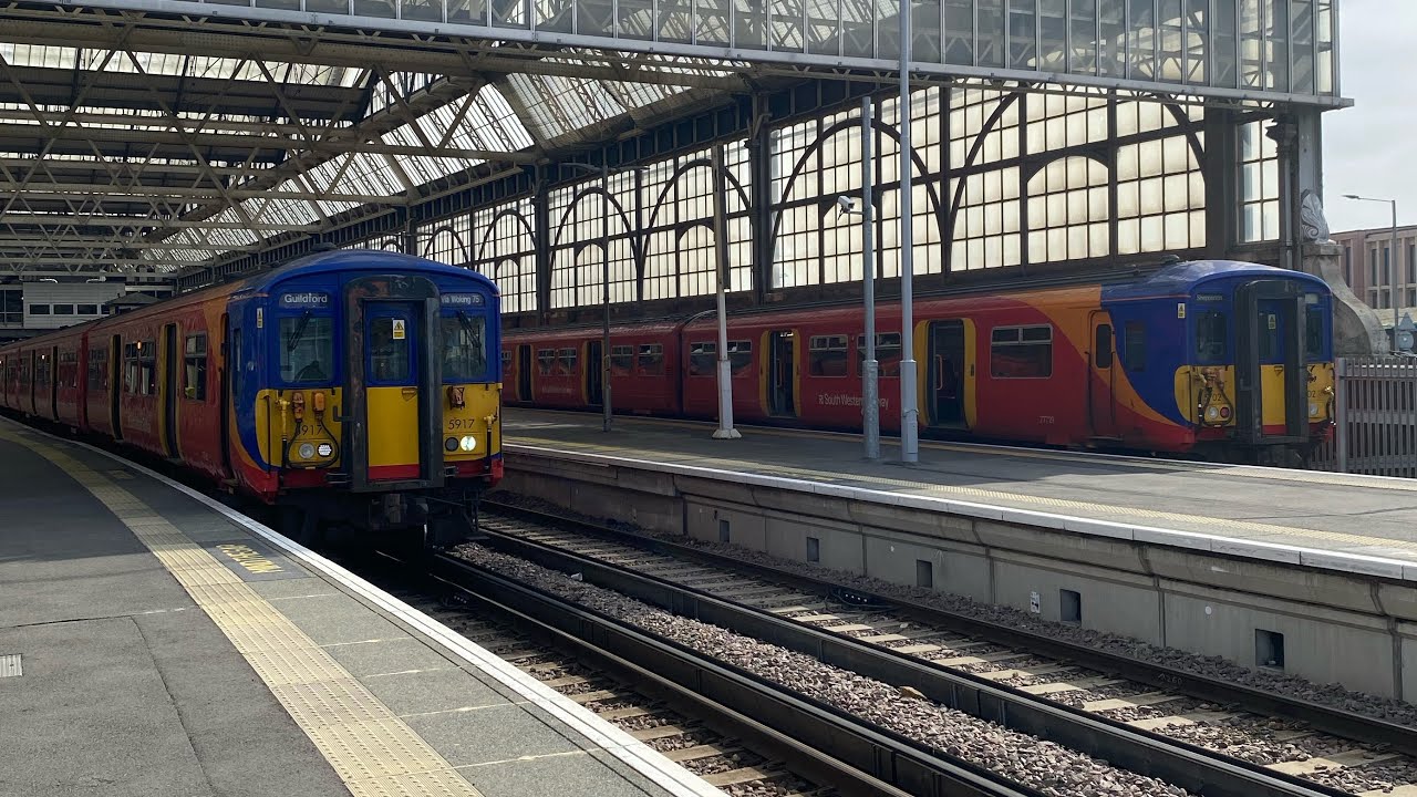 SWR class 455’s at waterloo 1st July 2023 - YouTube