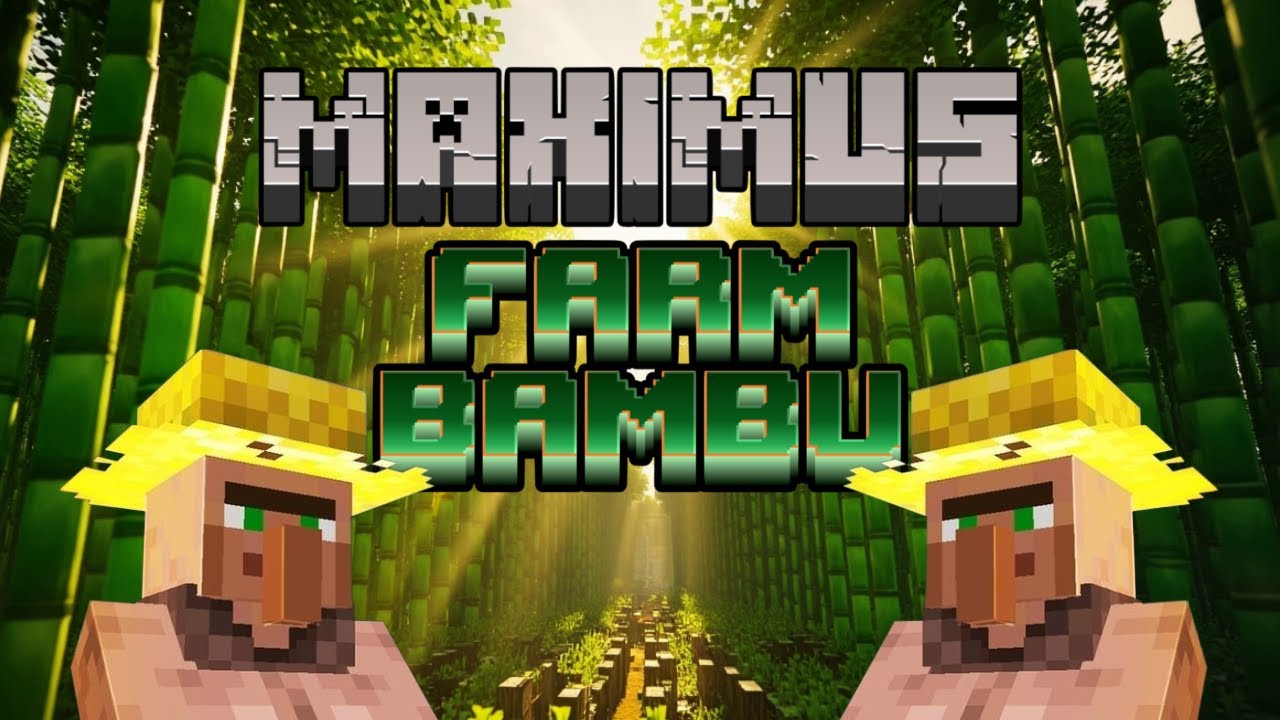 COMO FAZER uma FARM de BAMBU AUTOMÁTICA no Minecraft 🔧💥 (Simples e MUITO EFICIENTE!) - YouTube