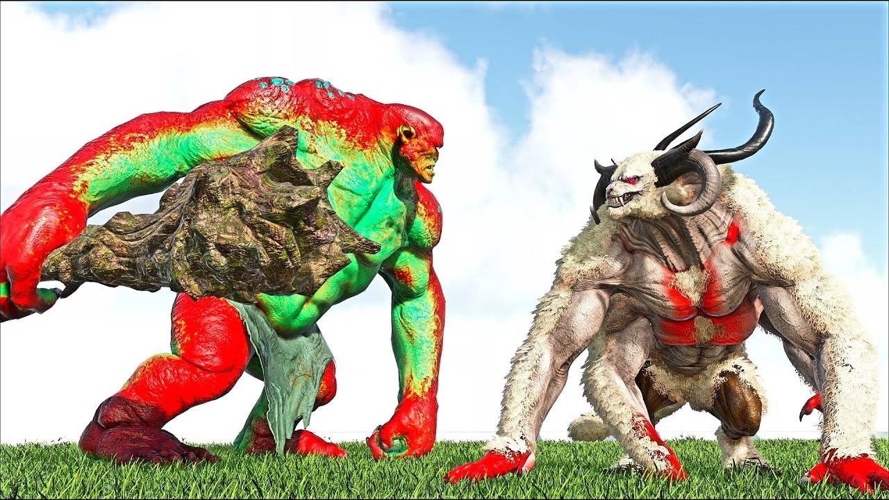 SCP-4715 MEGA FEROX VS GIANT CICLOPS ARMY (ARK SURVIVAL EVOLVED BATTLE ...