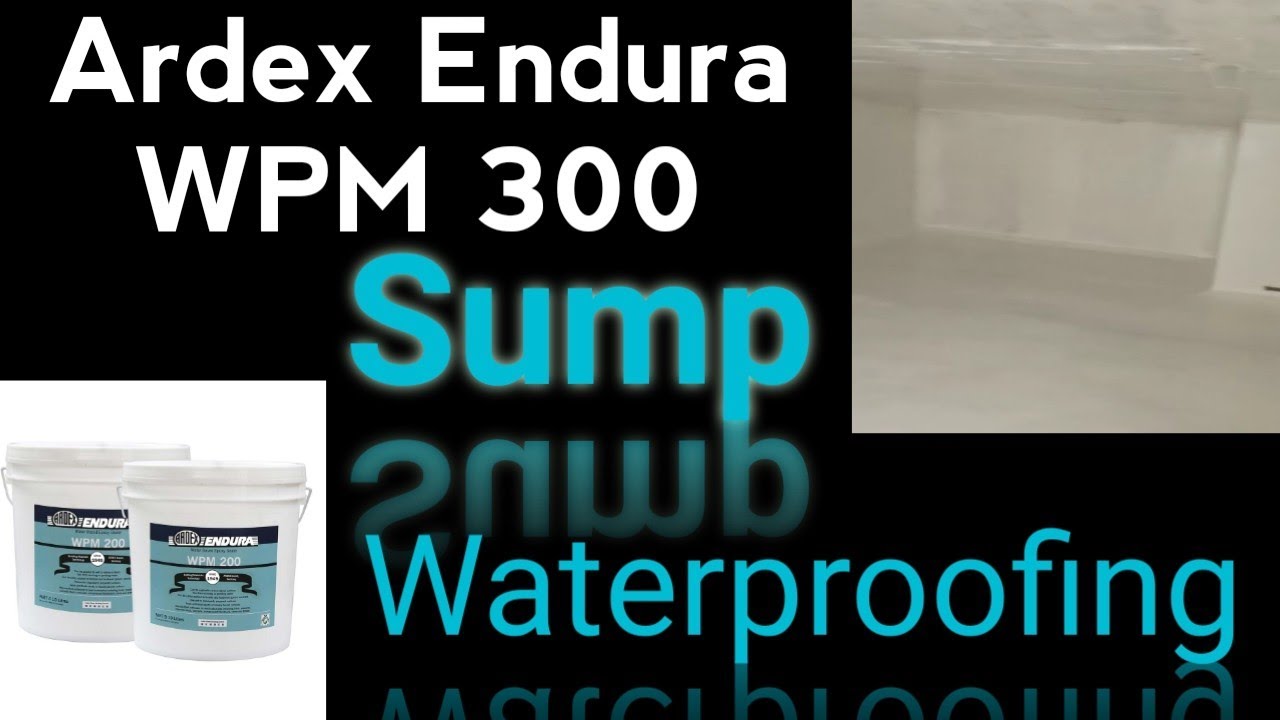 #ARDEX ENDURA WPM 300 || #sump Waterproofing || #Water based Epoxy ...