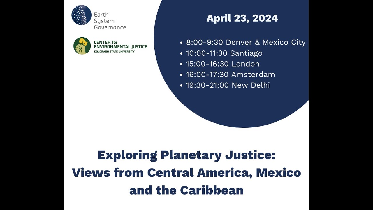 Exploring Planetary Justice: Views from Central America, Mexico & the ...