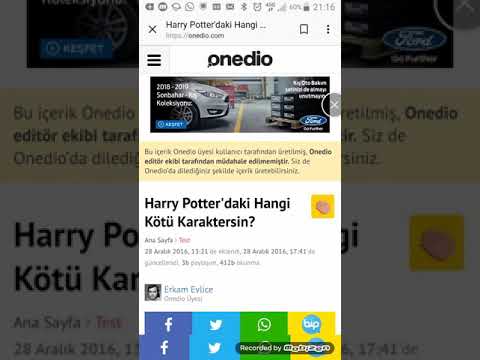 Harry Potter hangi kötü karaktersin