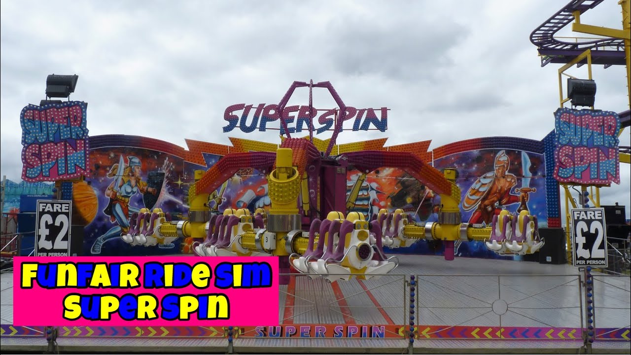 Funfair Ride Simulator 4 Superspin - YouTube