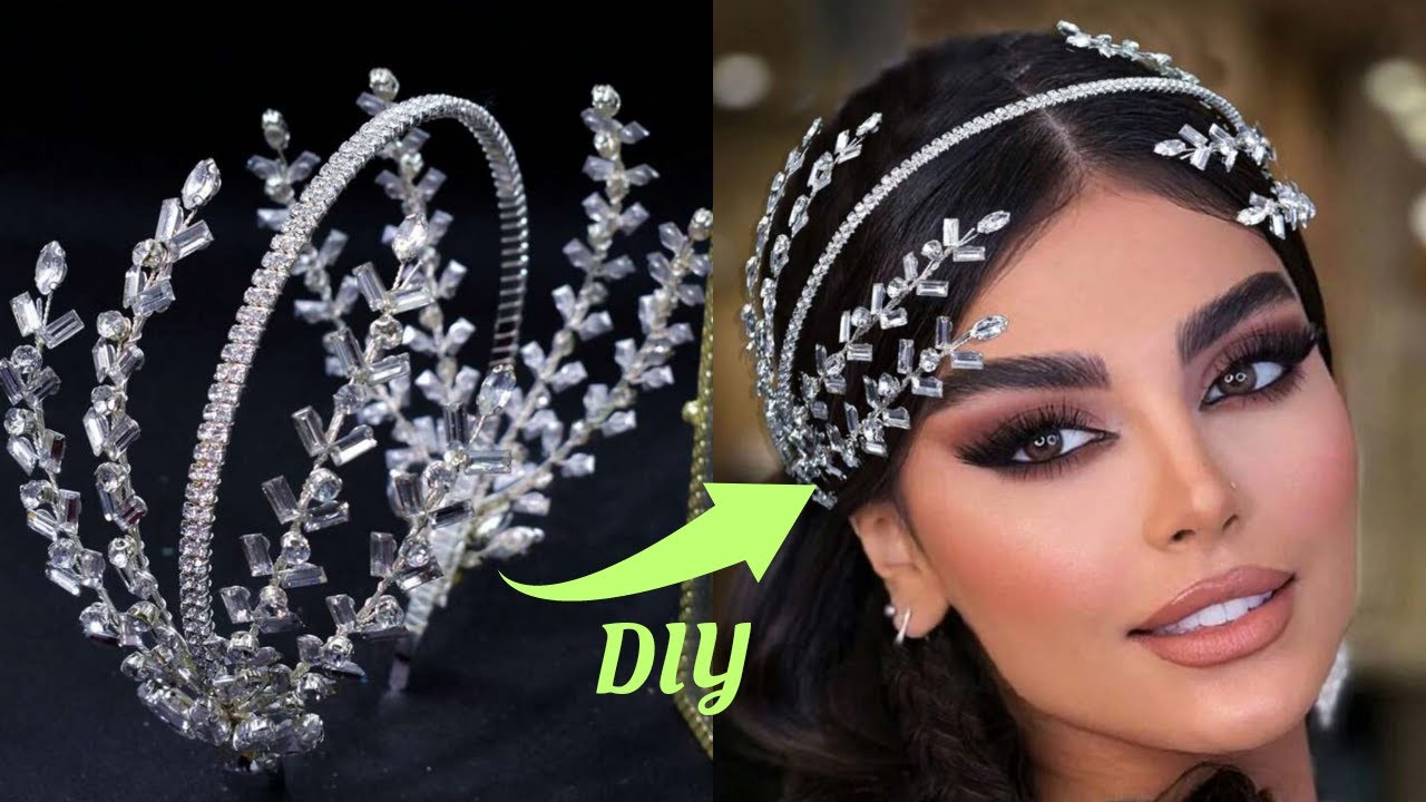 Create Super easy tutorial bride crown|DIY crown bride wholesale # ...