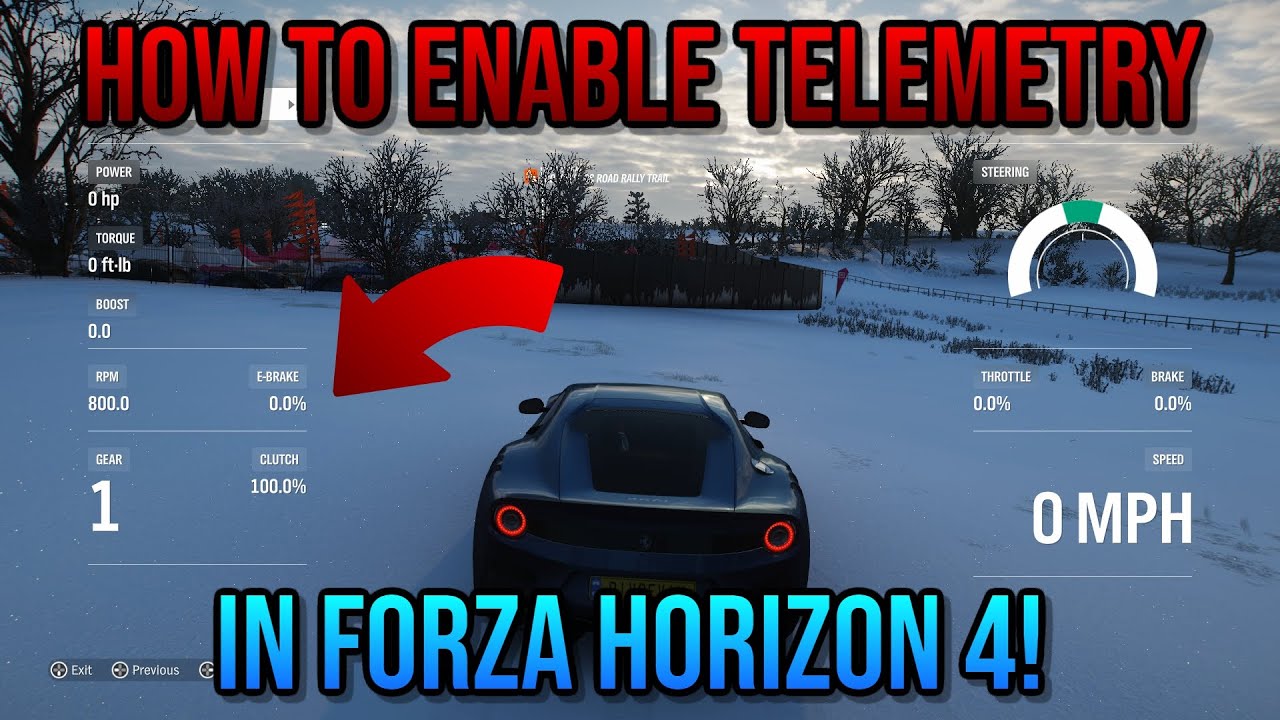 How To Turn On Telemetry in Forza Horizon 4 (Updated) - YouTube
