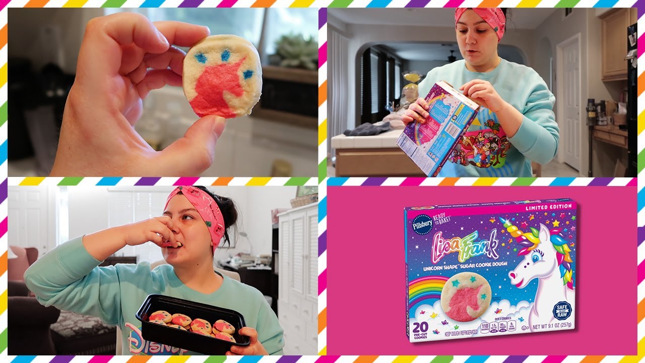 Baking Markie the Unicorn Sugar Cookies | Lisa Frank + Pillsbury - YouTube