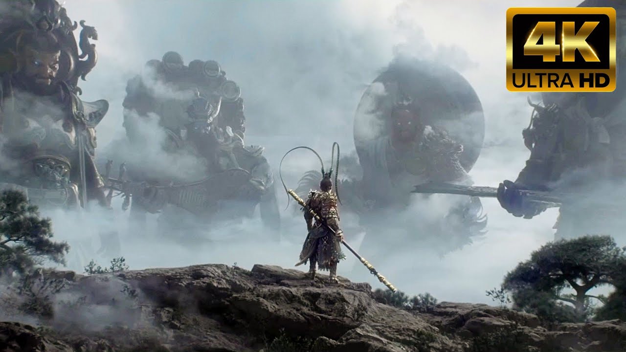 Wukong Fight Haven God Scene (2024 ) Black Myth Wukong 4K Ultra HD ...
