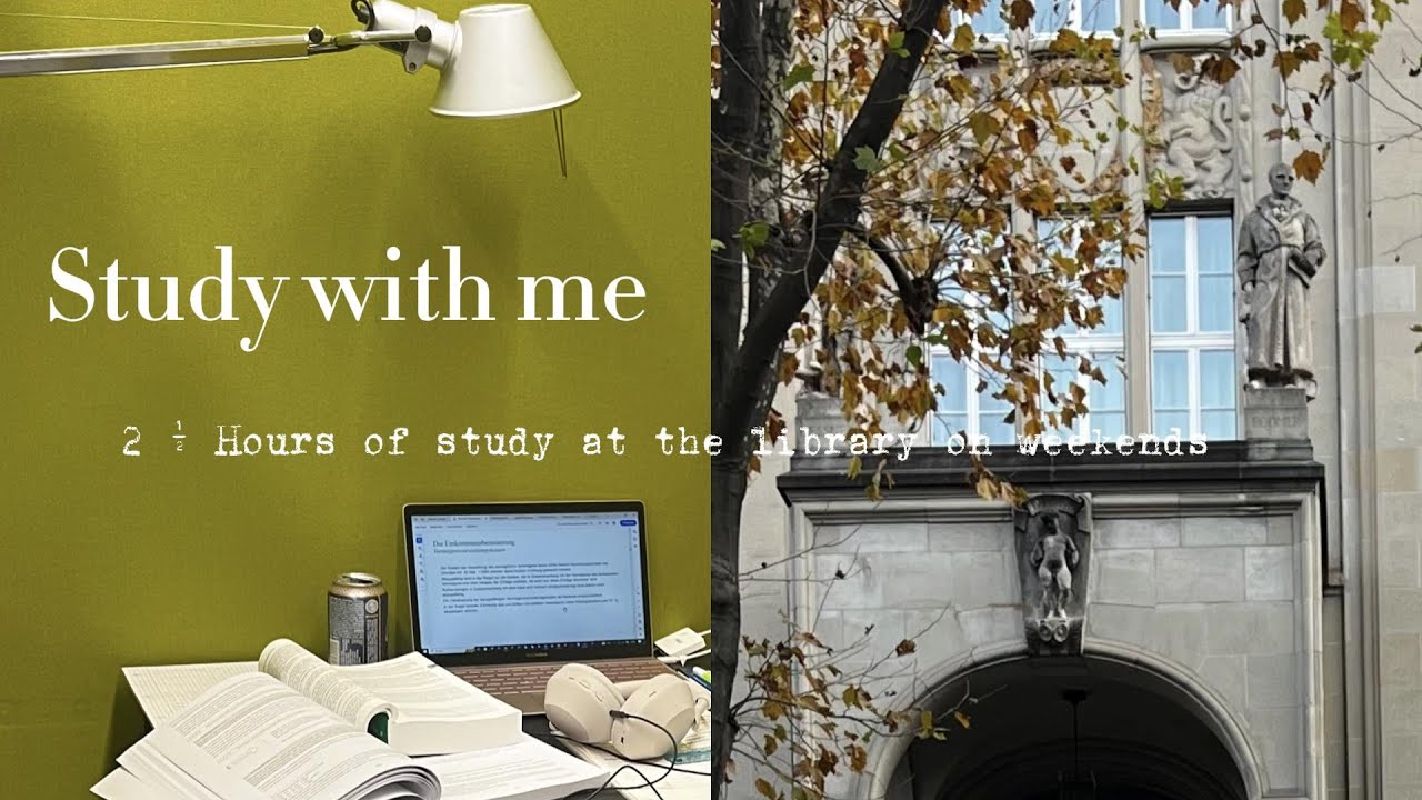 2 ½ Hours study with me | Without break | Real time | Weekend study ...