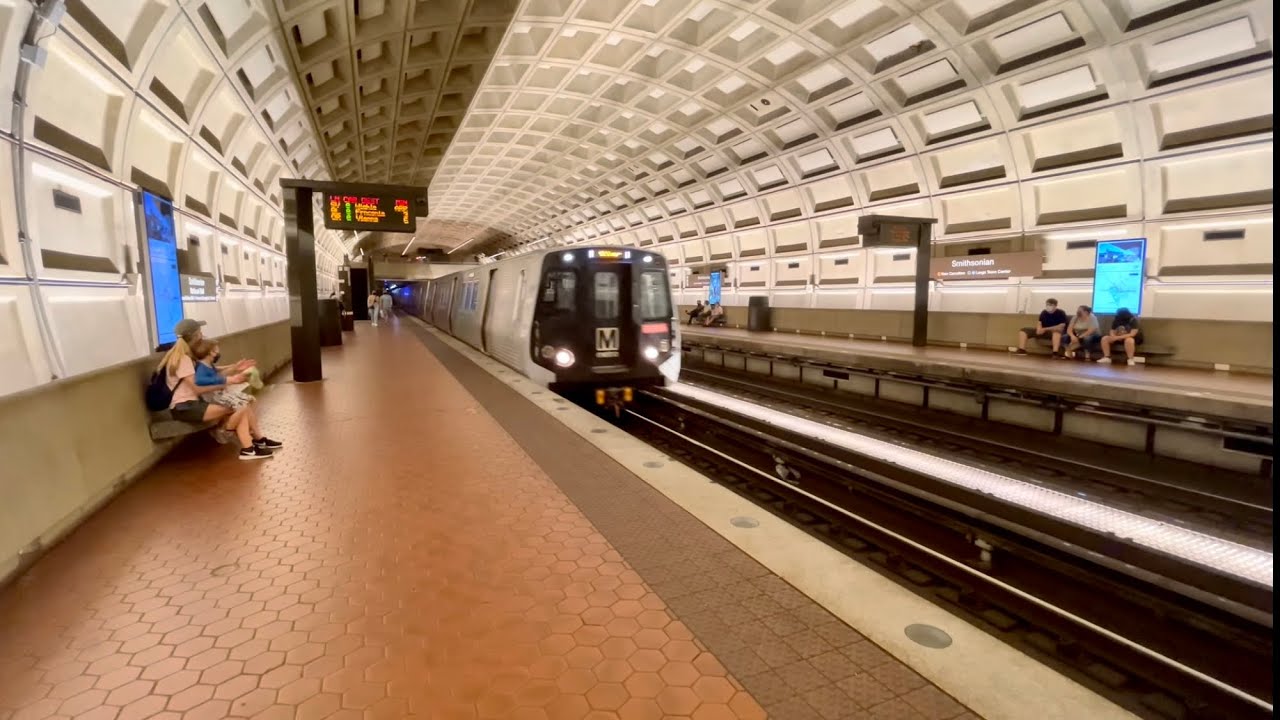 Metro ride Washington DC to Reston, Virginia - YouTube