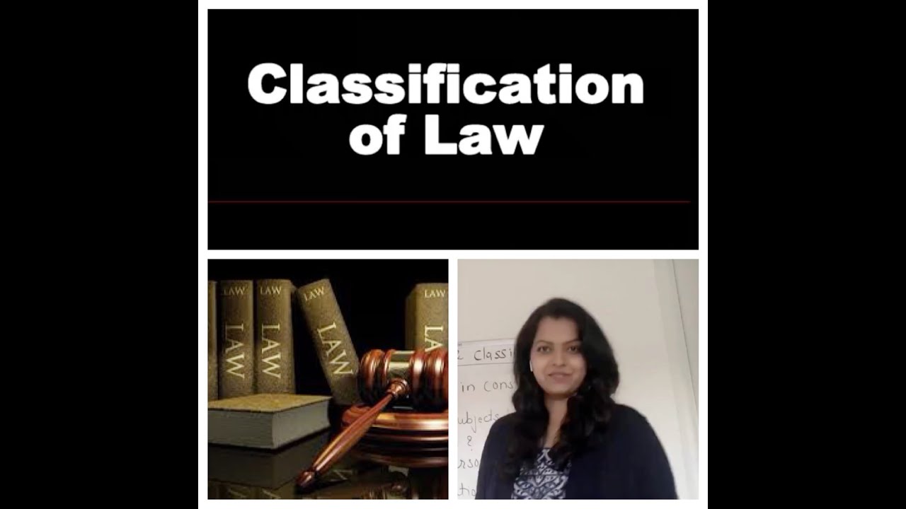 Classification of law, kinds of law,Types of law with proper examples ...
