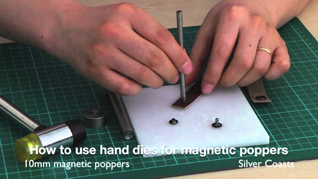 How to use hand setiing die tool for magnetic poppers (10mm, thin style ...