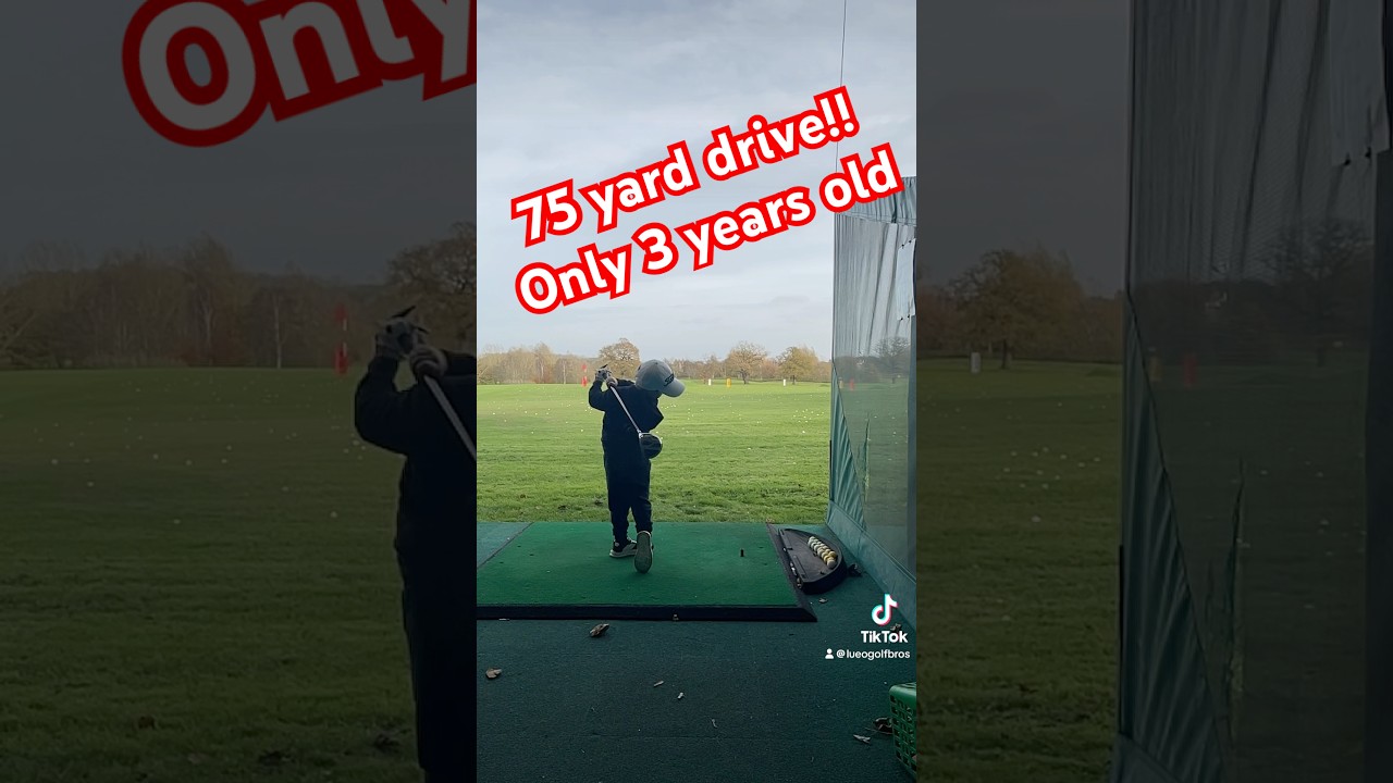 3 year old Lucas smashing a 75 yard drive!!!! #golf #golflegends # ...