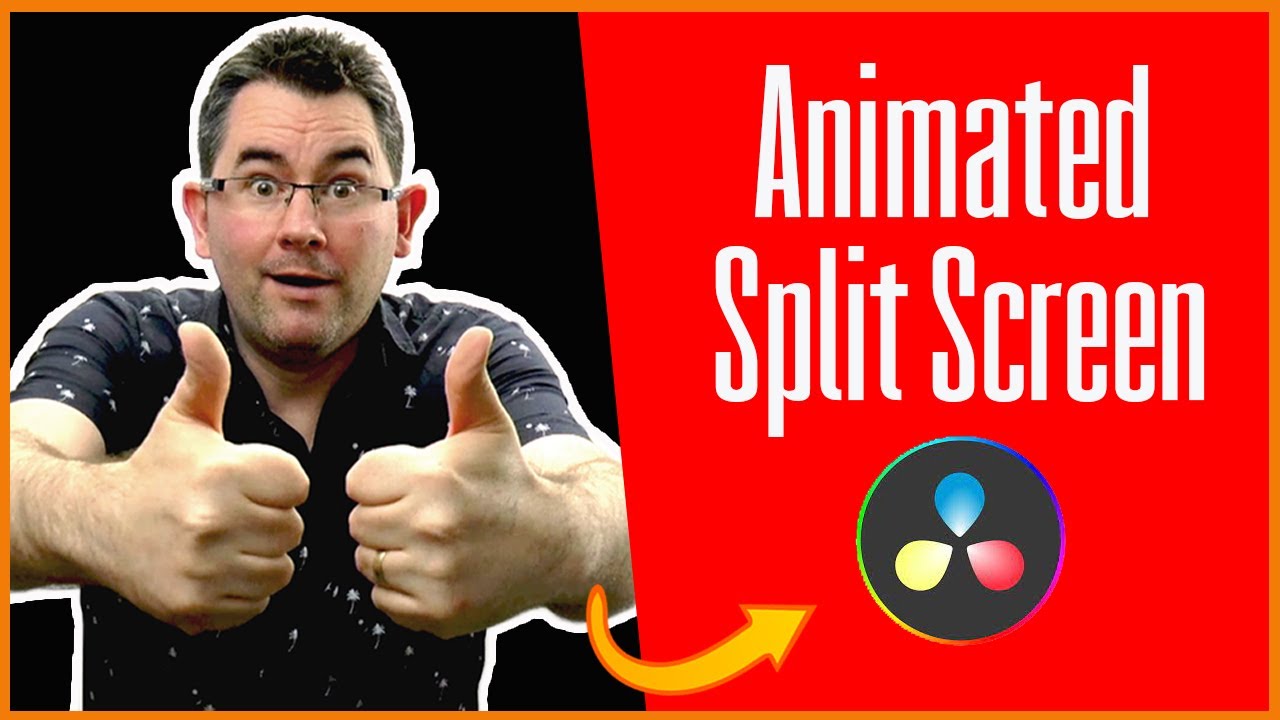 Easy Animated split screen in Davinci Resolve - YouTube