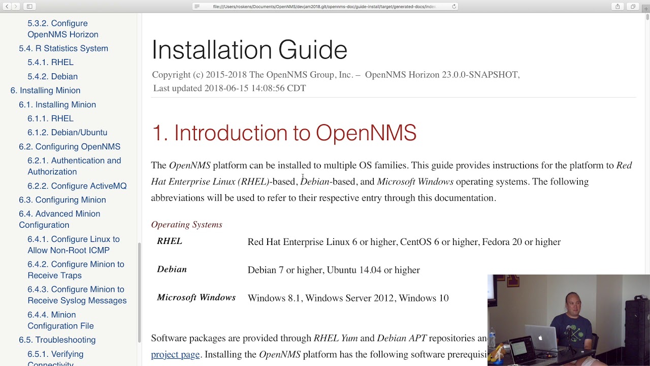 Updating the Installation Guide - OpenNMS Dev-Jam 2018 - YouTube