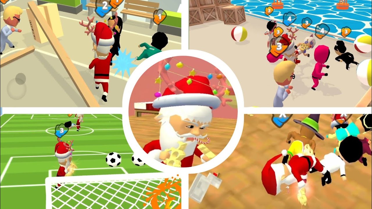 I The One Action Fighting - Santa Play All Mode - Gameplay - YouTube