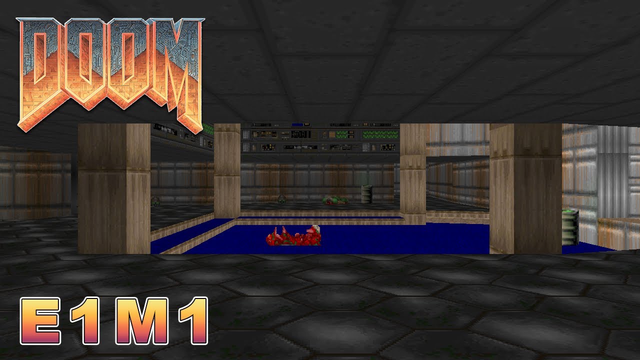 Ultimate Doom Longplay - E1M1: Hangar (Ultra-violence) - YouTube
