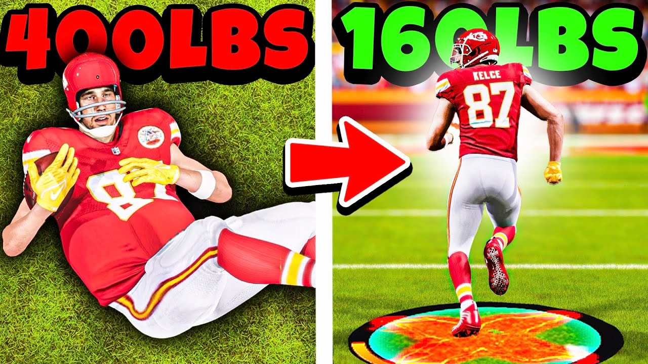 Chubby Travis Kelce, But Every Yard = Weight Loss! - YouTube