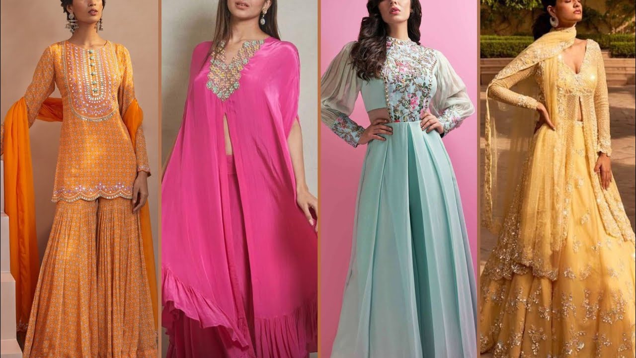 most beautiful outstanding party wear dresses designing - YouTube