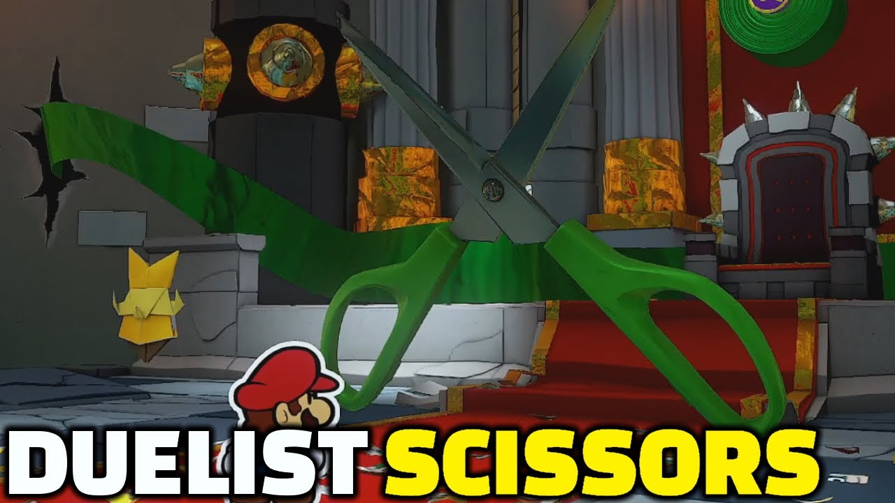 Paper Mario: The Origami King | The Dual-Bladed Duelist Scissors - YouTube