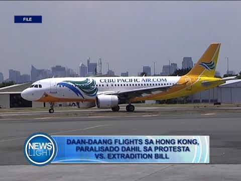 DAAN-DAANG FLIGHTS SA HONG KONG, PARALISADO DAHIL SA PROTESTA VS ...