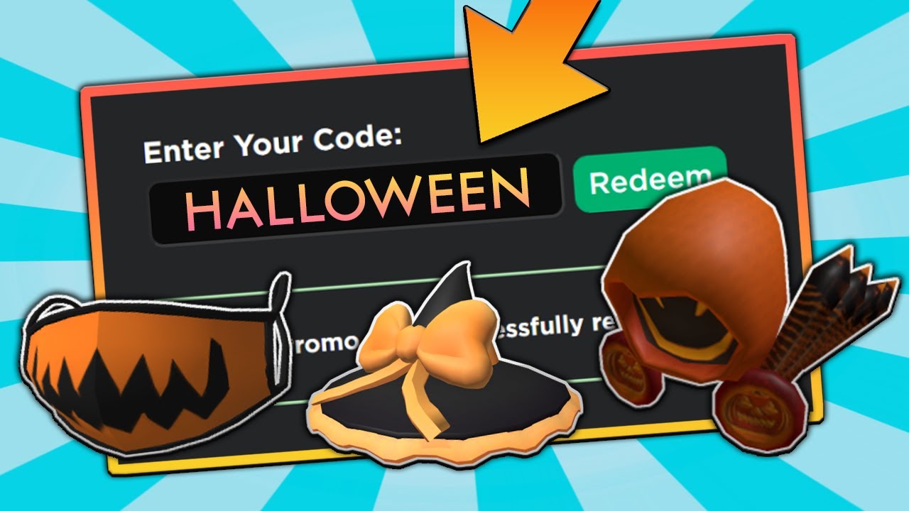ALL HALLOWEEN *5 CODES!* Roblox Promo Codes For FREE Hats and FREE ...