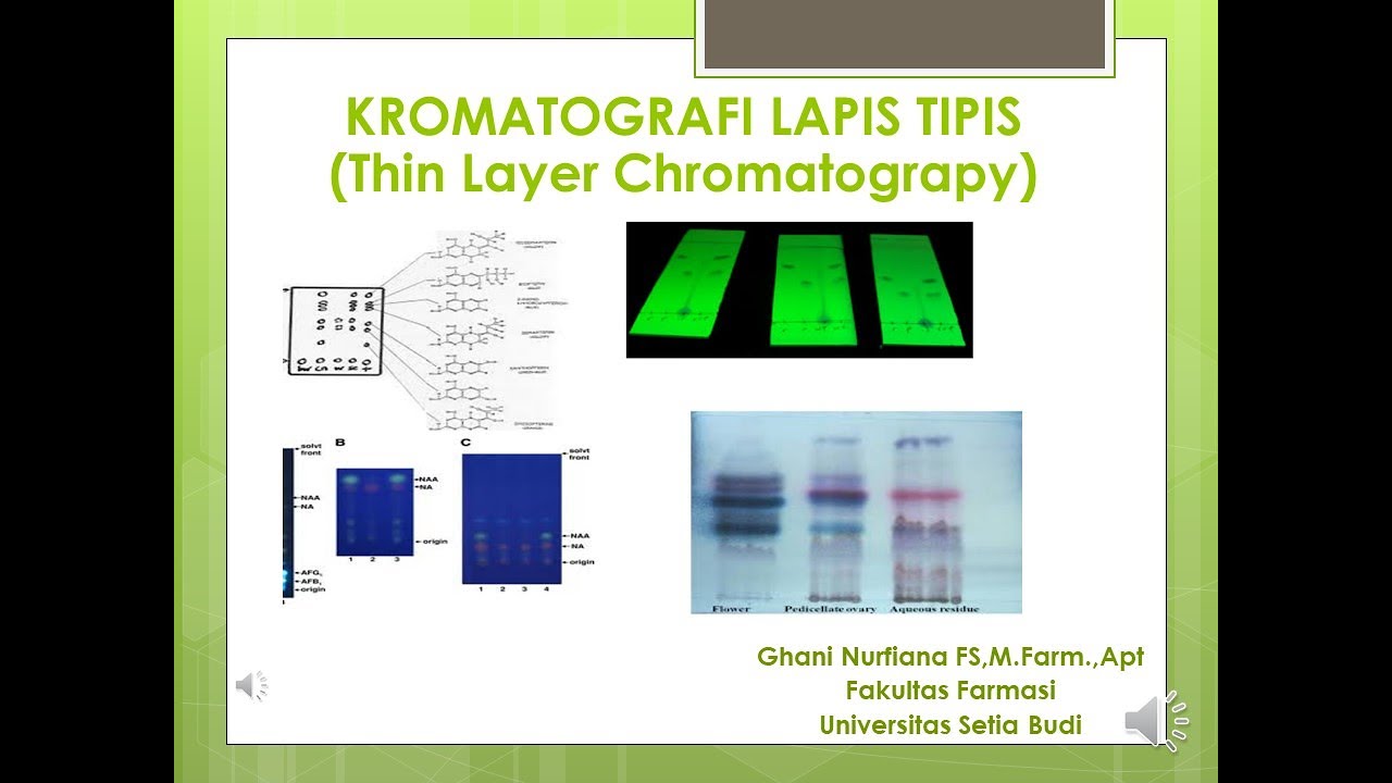 Kromatografi Lapis Tipis (KLT) / Thin Layer Chromatography #TLC # ...