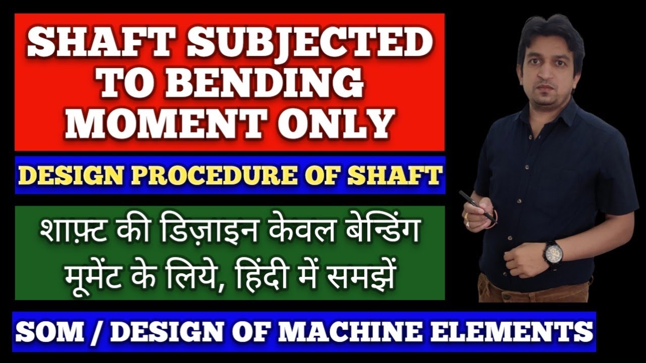 shaft subjected to bending moment only || design of shaft subjected to ...
