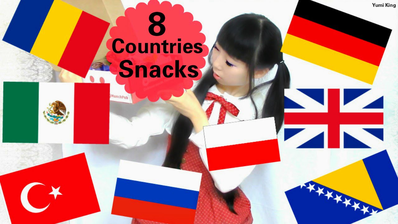 Trying out 8 Different Countries Snacks: Mexico, German, Poland, UK ...