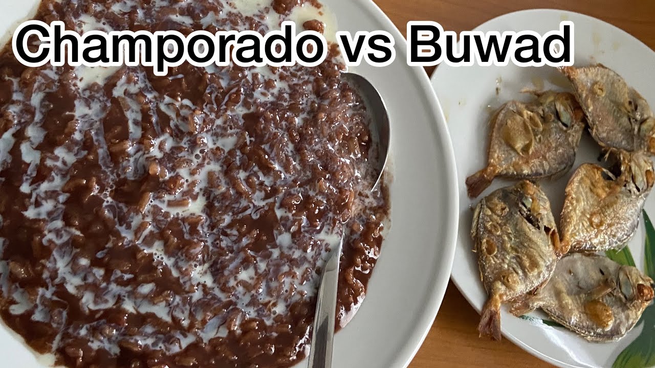 Buwad vs champorado#Ricechocolate vs dryfish#MarivetBoysilloTravel ...