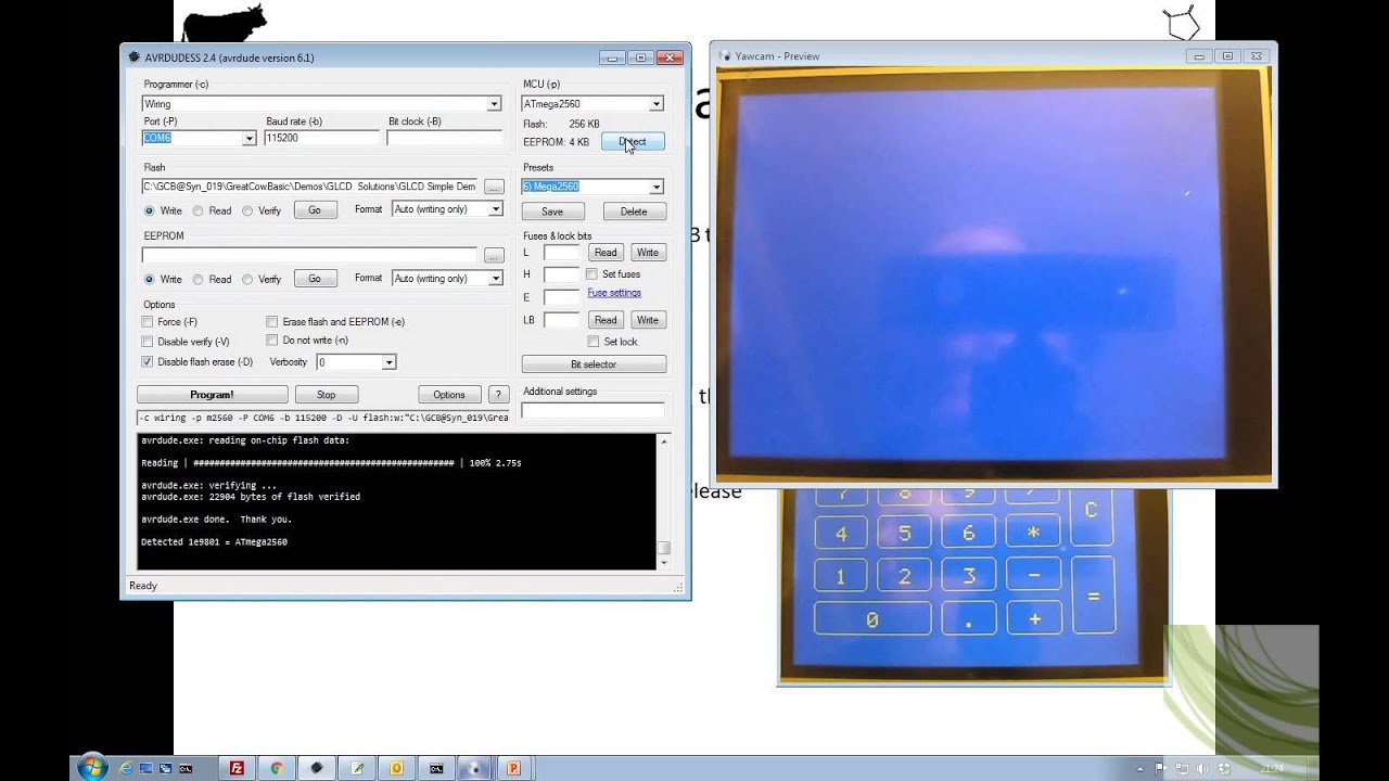 Great Cow Basic. A demonstration of the maths Calculator - YouTube