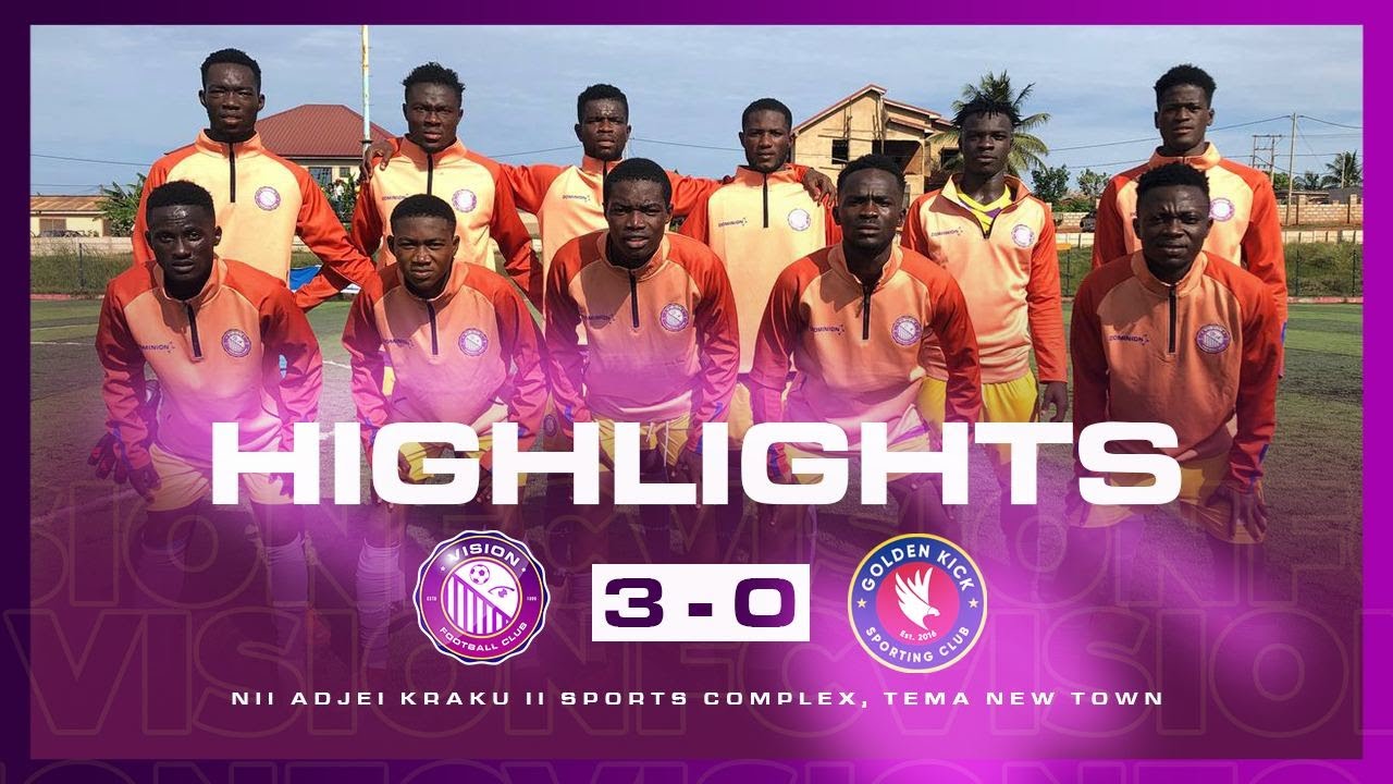 MATCH HIGHLIGHTS | Vision FC vs Golden Kick SC (3-0) | Yemoh & Otu ...