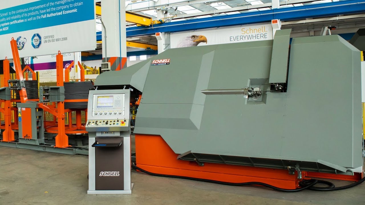 FORMULA 14 3D - Automatic Stirrup Bender - Schnell Spa - YouTube