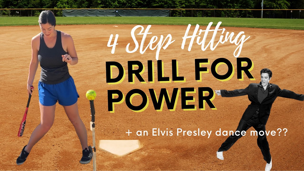 Softball Hitting Drill to Introduce the Power of Legs (4 Step Swing at ...