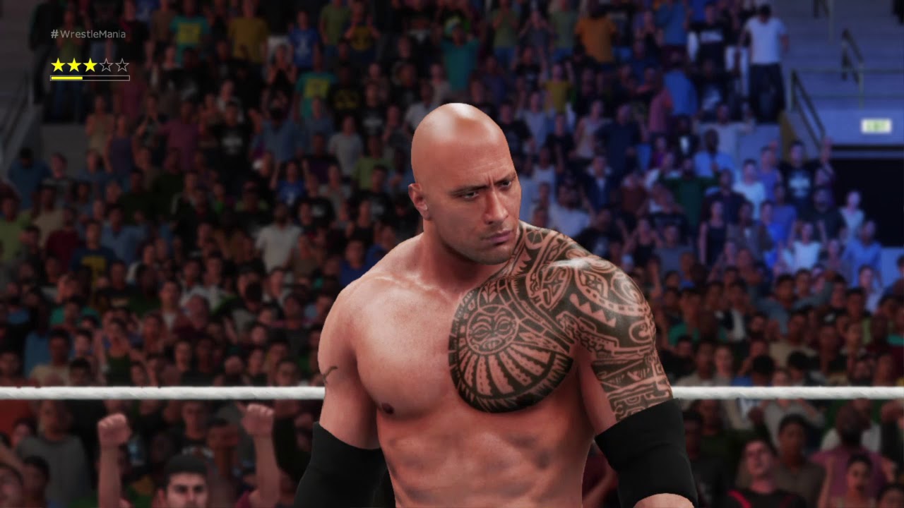 WWE 2K18- John Cena vs The Rock[2 manche] - YouTube