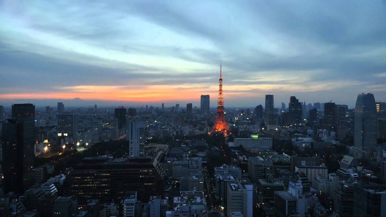 Tokyo sunset --- Time Lapse --- - YouTube