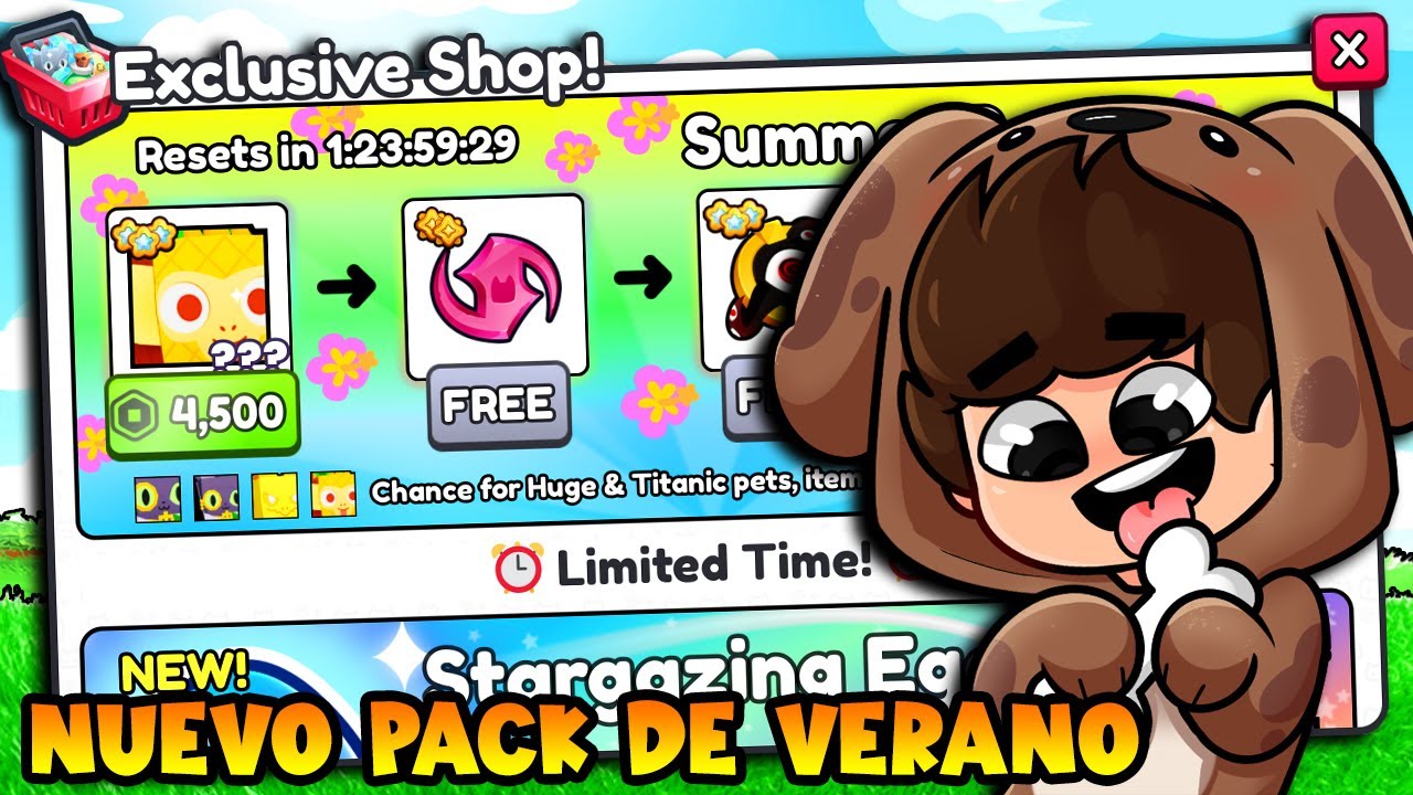 ME GASTO 20K ROBUX EN EL PACK DE VERANO EN PET SIMULATOR 99 DE ROBLOX ...