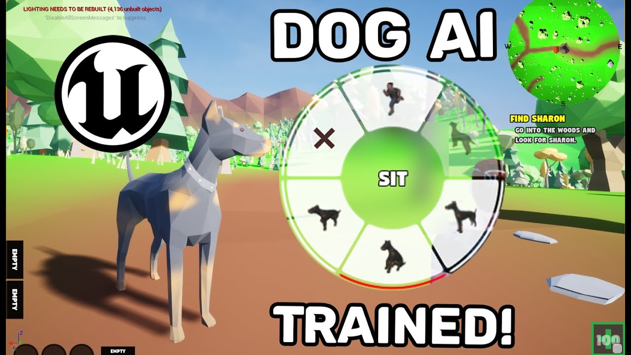 Dog AI in Unreal Engine 4, Low poly but realistic! - YouTube